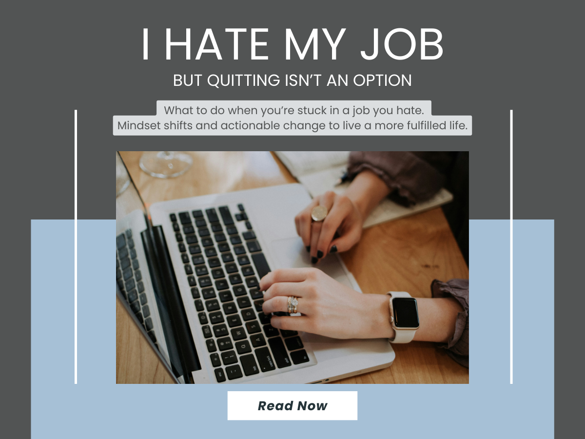 “I hate my job, but quitting isn’t an option…” – Gone Travelling ...
